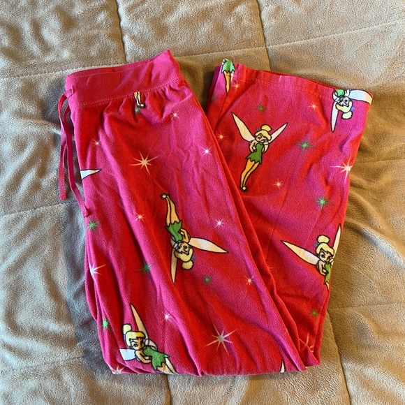 Disney | Pajamas | Kids Pink Fleece Tinkerbell Pajama Pants | Poshmark
